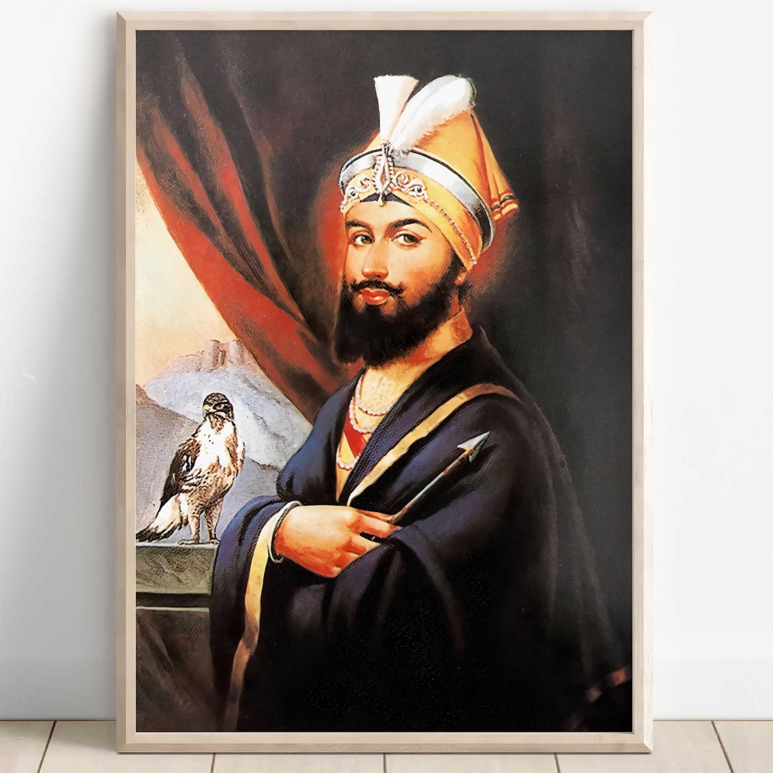 Sikh Art | Guru Gobind Singh | Tenth Sikh Guru From 1675 to 1708 ...
