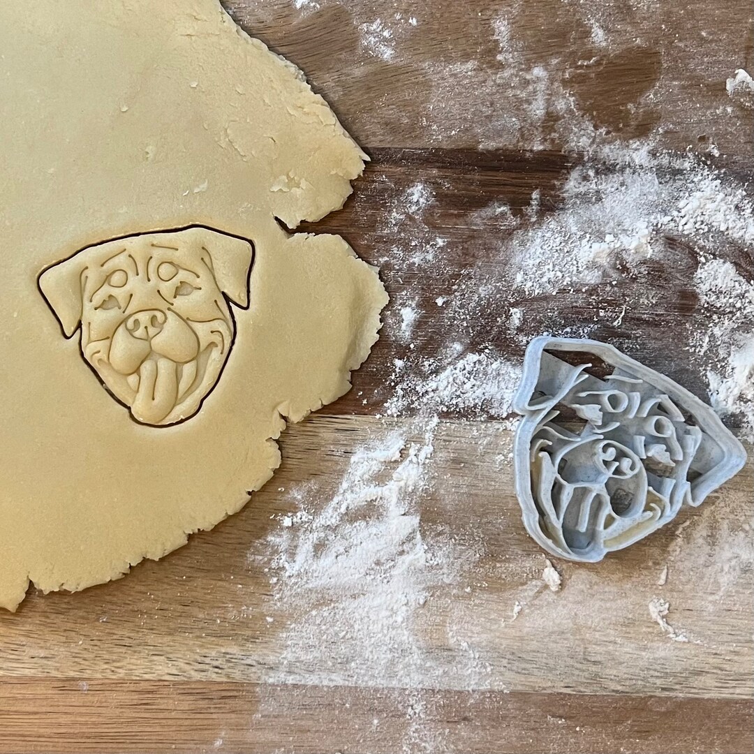 Rottweiler Dog Face Shaped Cookie Cutter for Baking - Etsy