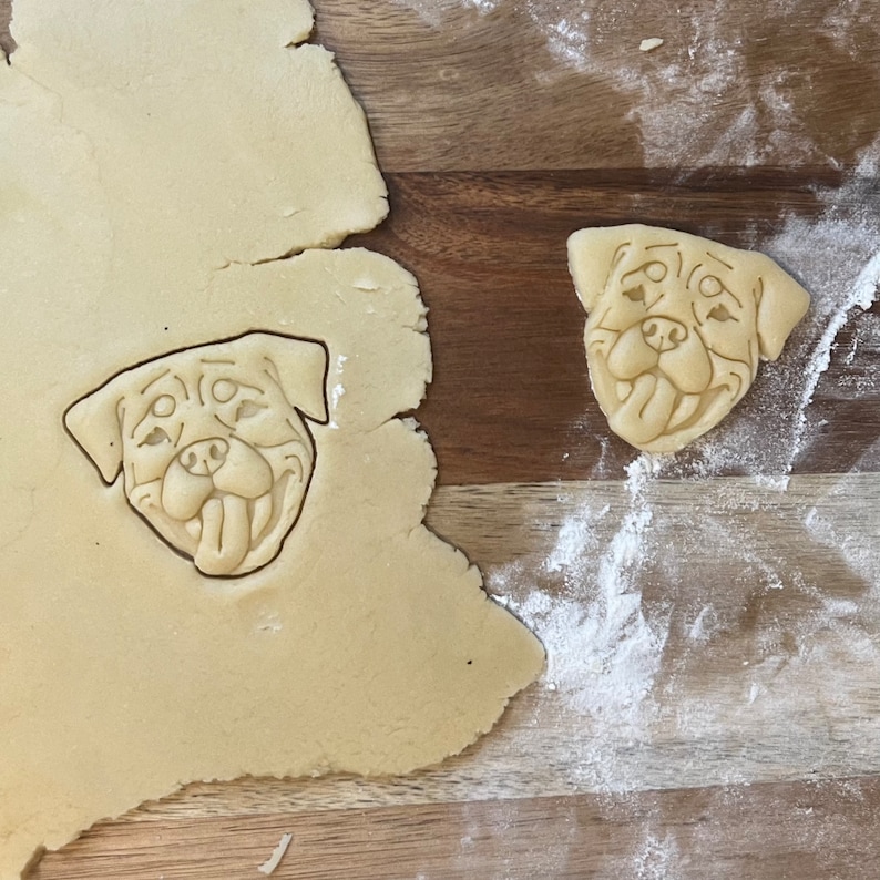Rottweiler Dog Face Shaped Cookie Cutter for Baking - Etsy