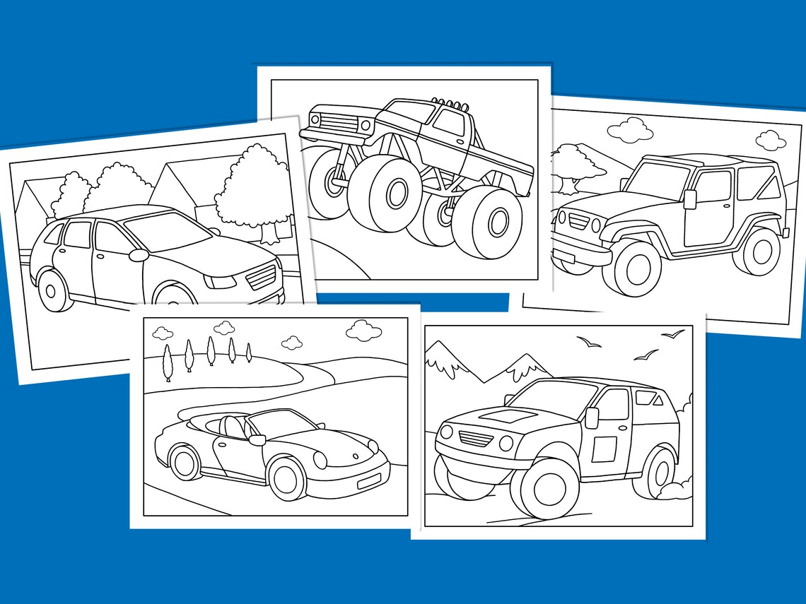 40 Vehicle Coloring Pages for Kids | Printable Transportation Coloring ...