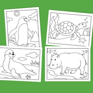 32 Animal Coloring Pages for Kids | Printable Coloring Book for ...