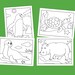 32 Animal Coloring Pages for Kids Printable Coloring Book for ...