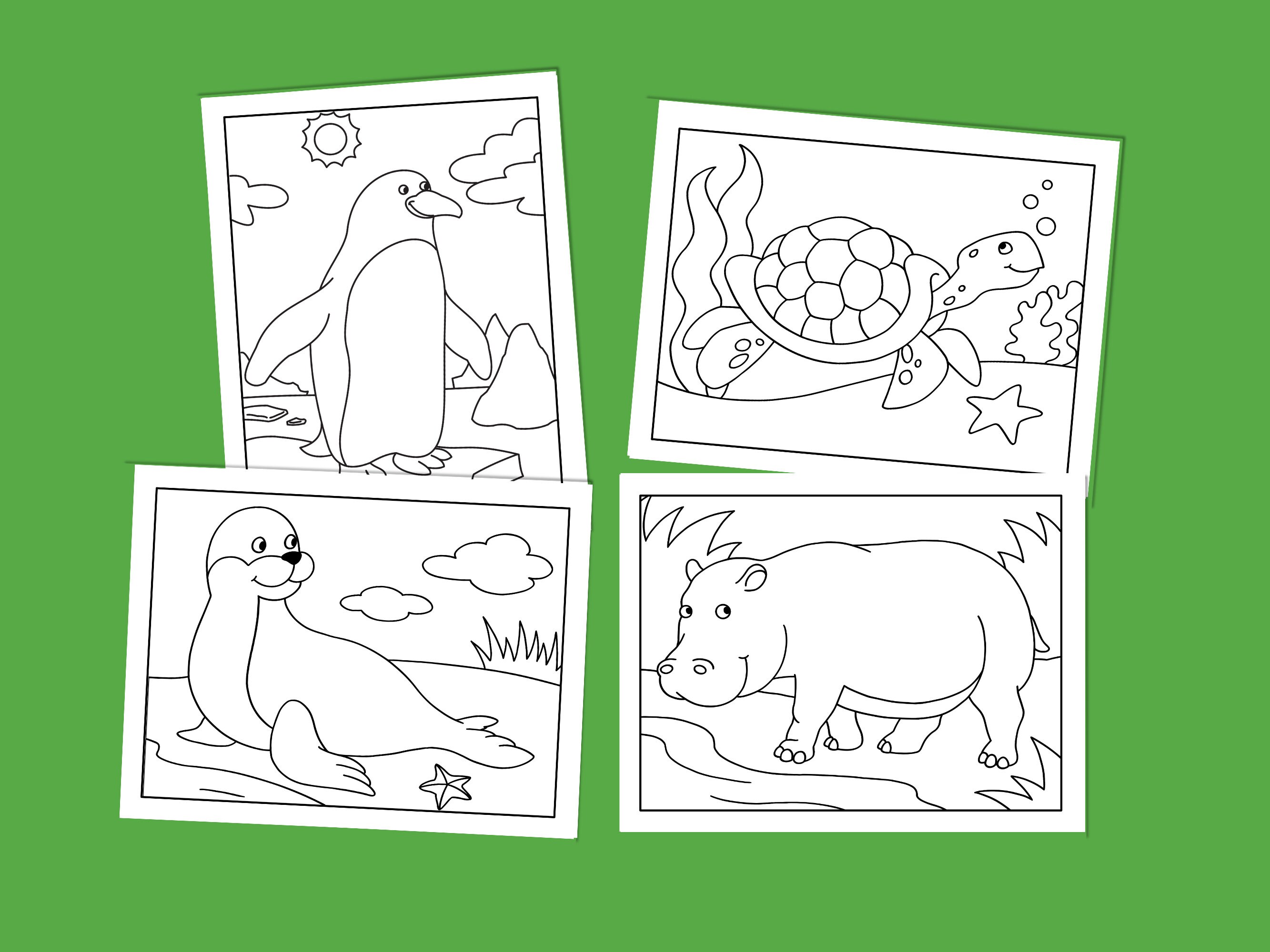 32 Animal Coloring Pages for Kids | Printable Coloring Book for ...