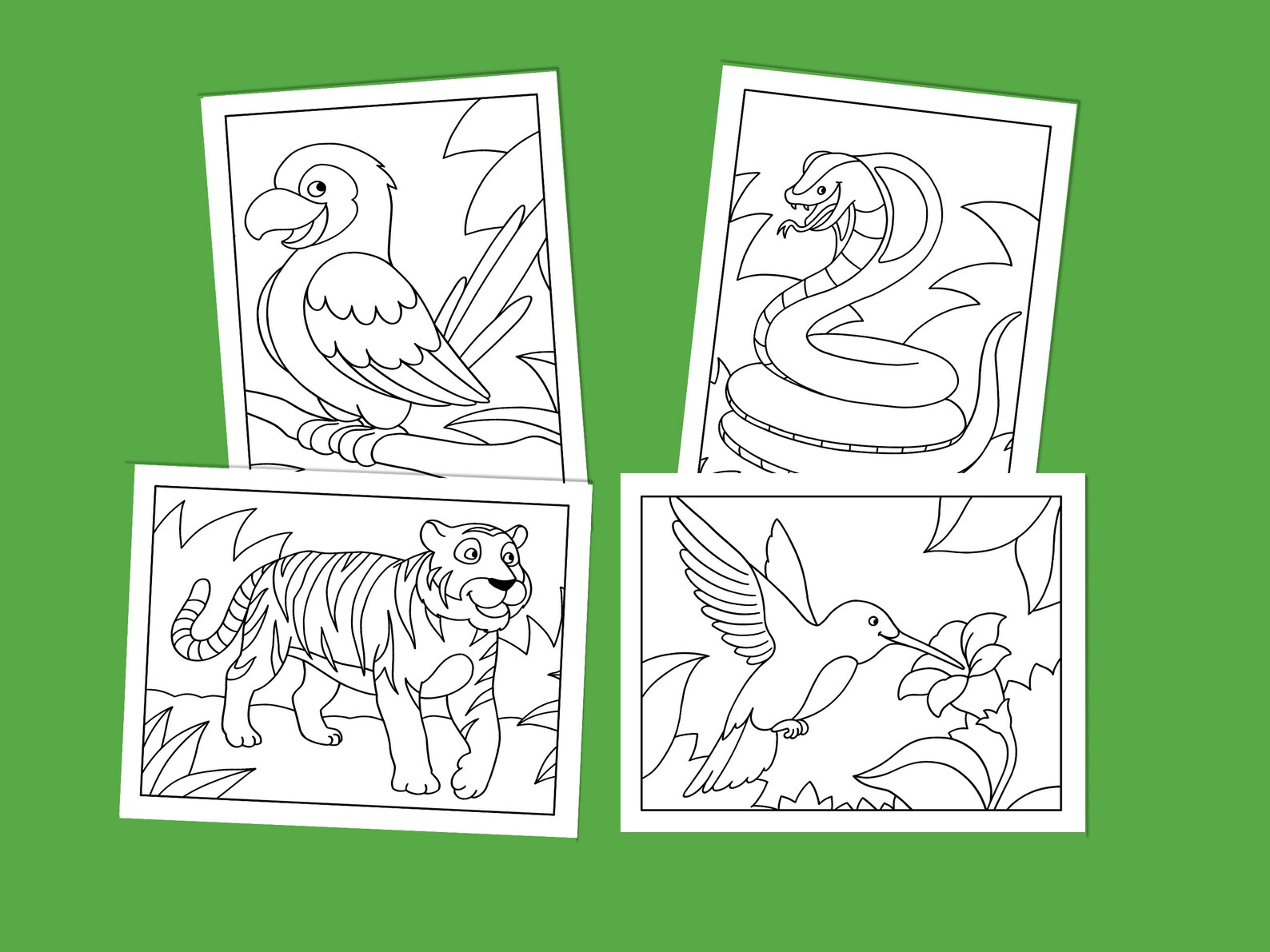 32 Animal Coloring Pages for Kids Printable Coloring Book for ...