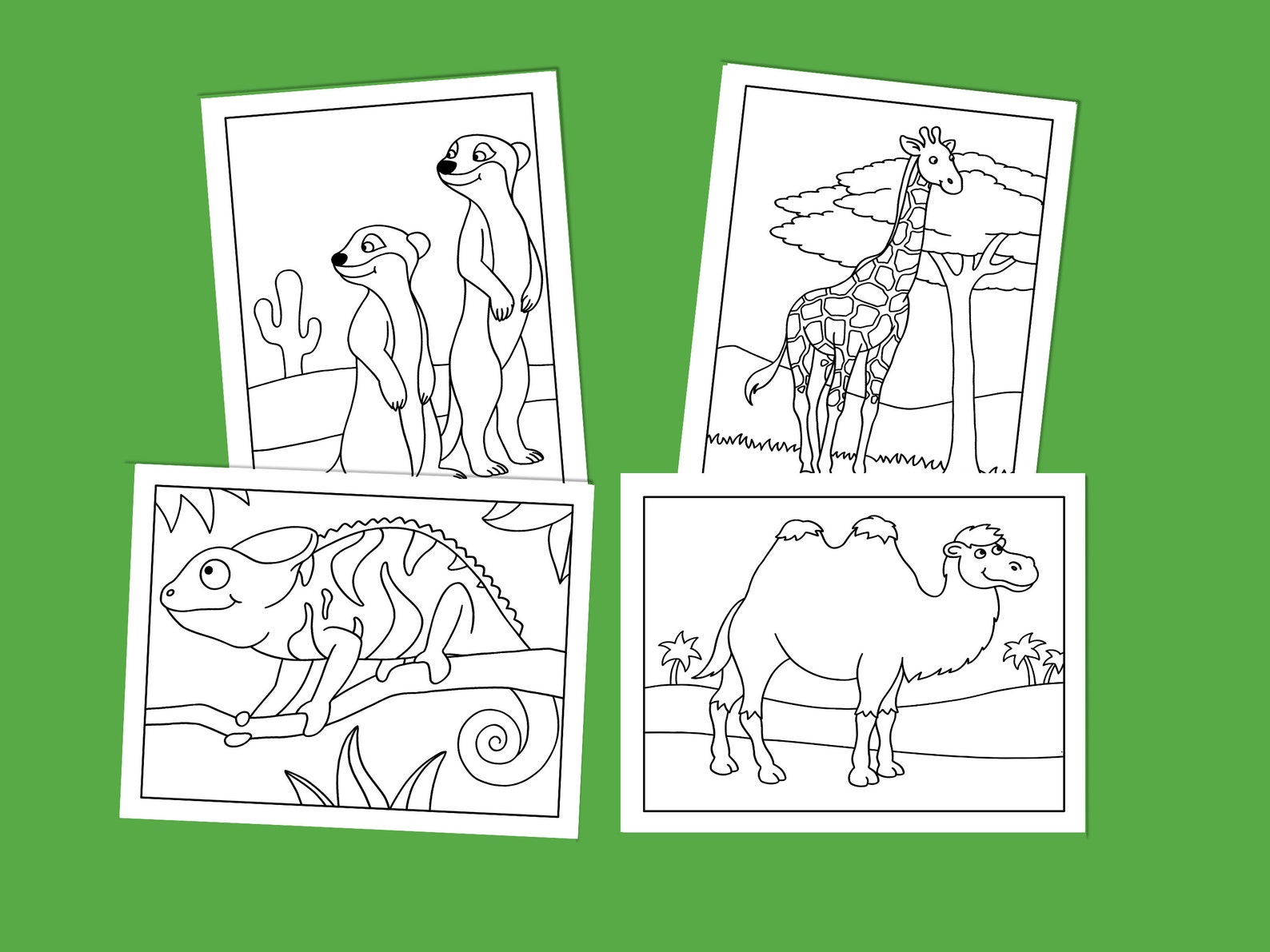 32 Animal Coloring Pages for Kids Printable Coloring Book for ...