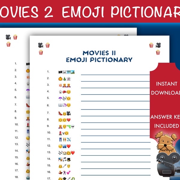Emoji Movie Pictionary - Etsy