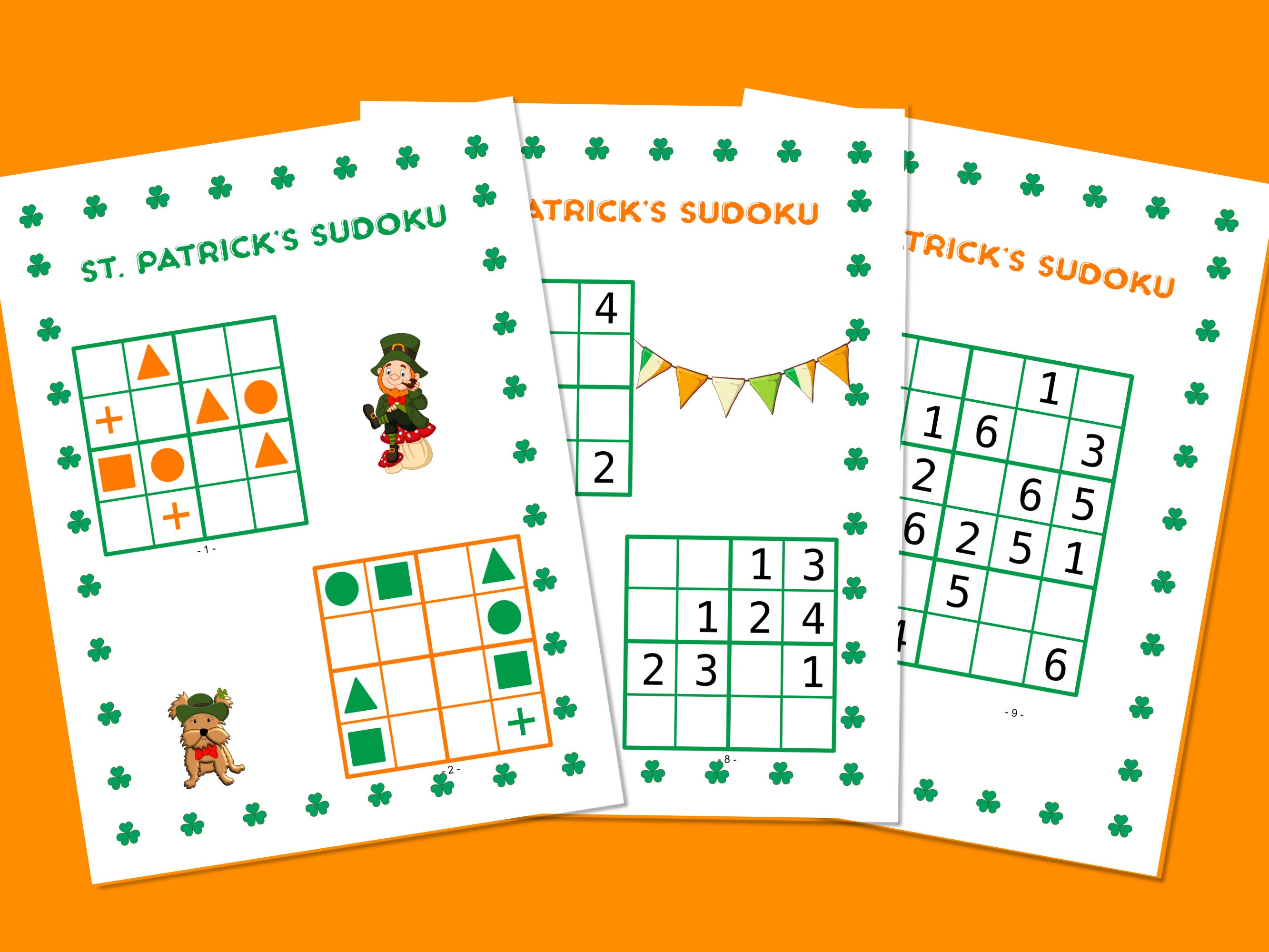St Patricks Day Activity & Coloring Page Bundle | 60 Printable Games ...
