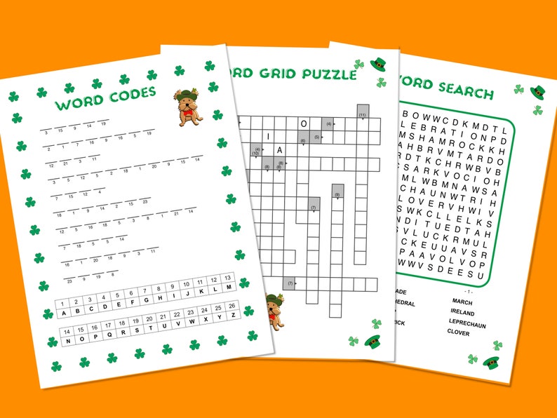 St Patricks Day Activity & Coloring Page Bundle | 60 Printable Games ...