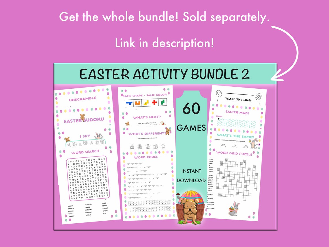 Easter Emoji Pictionary Printable Easter Game for Kids Activity for ...