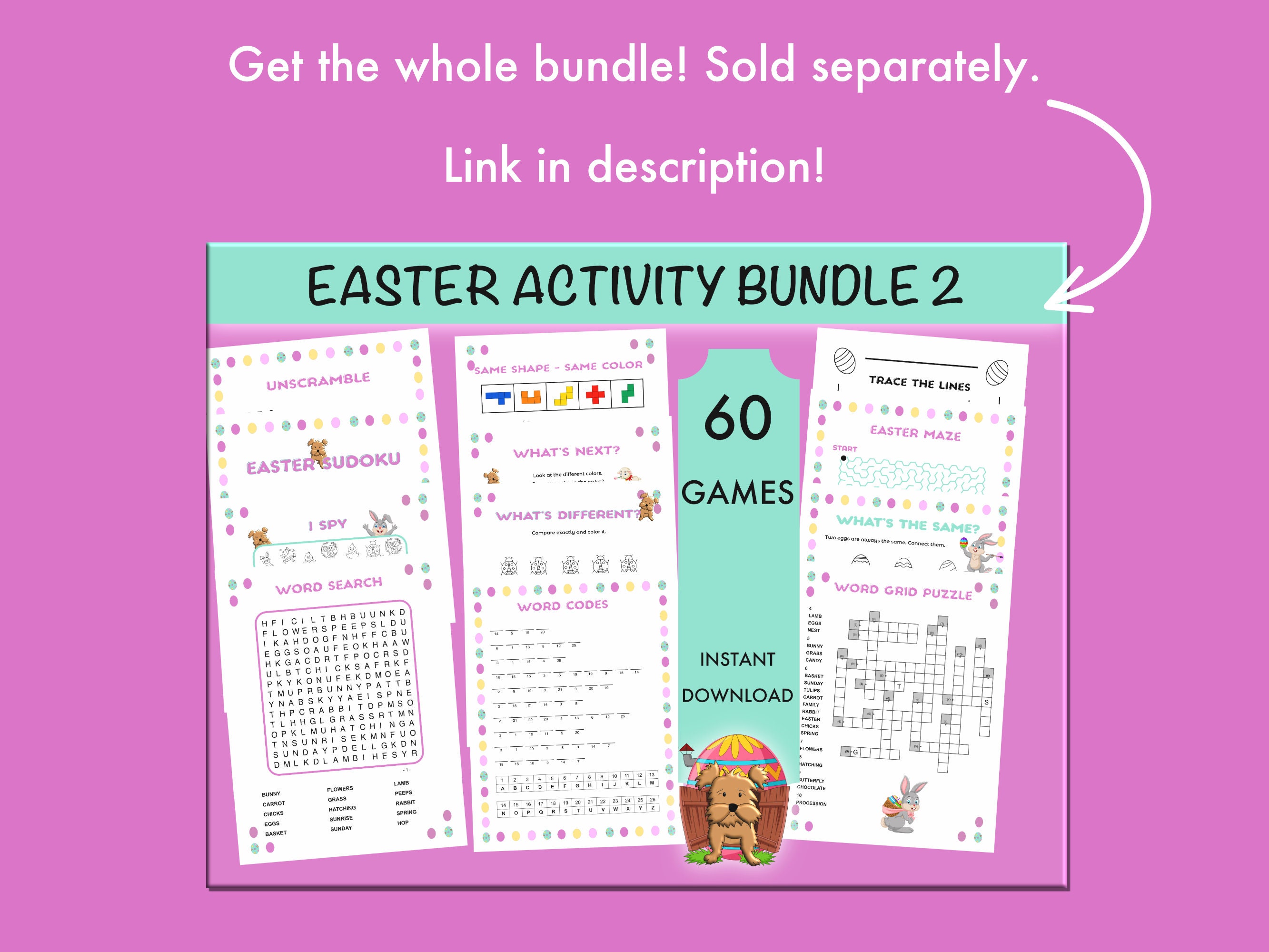 Easter Emoji Pictionary Printable Easter Game for Kids Activity for ...