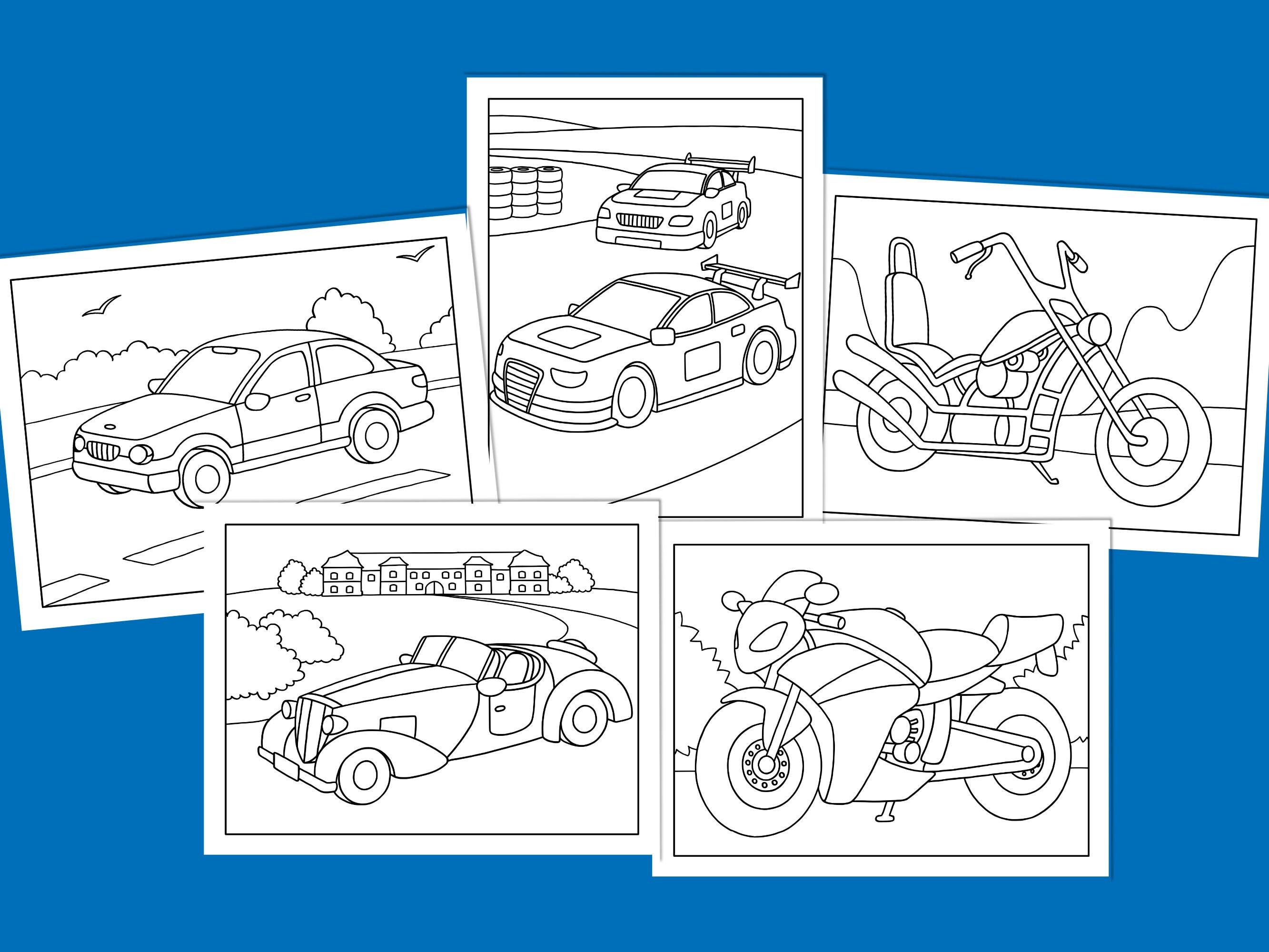 40 Vehicle Coloring Pages for Kids | Printable Transportation Coloring ...