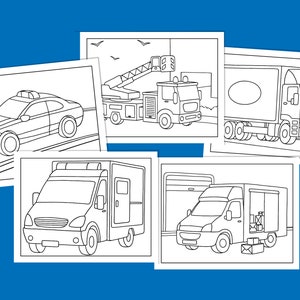 40 Vehicle Coloring Pages for Kids | Printable Transportation Coloring ...