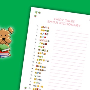 Fairy Tales Emoji Pictionary Game | Slumber Party Games | Icebreaker ...