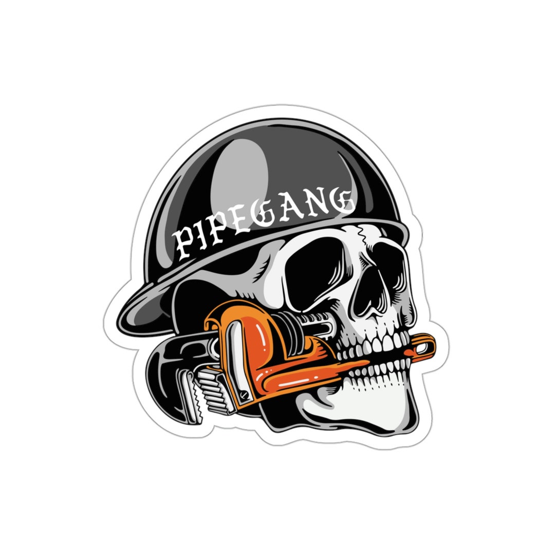 Stickers Hard Hats Safety Man With Skull Helmet Sticker - Hard Hat ...