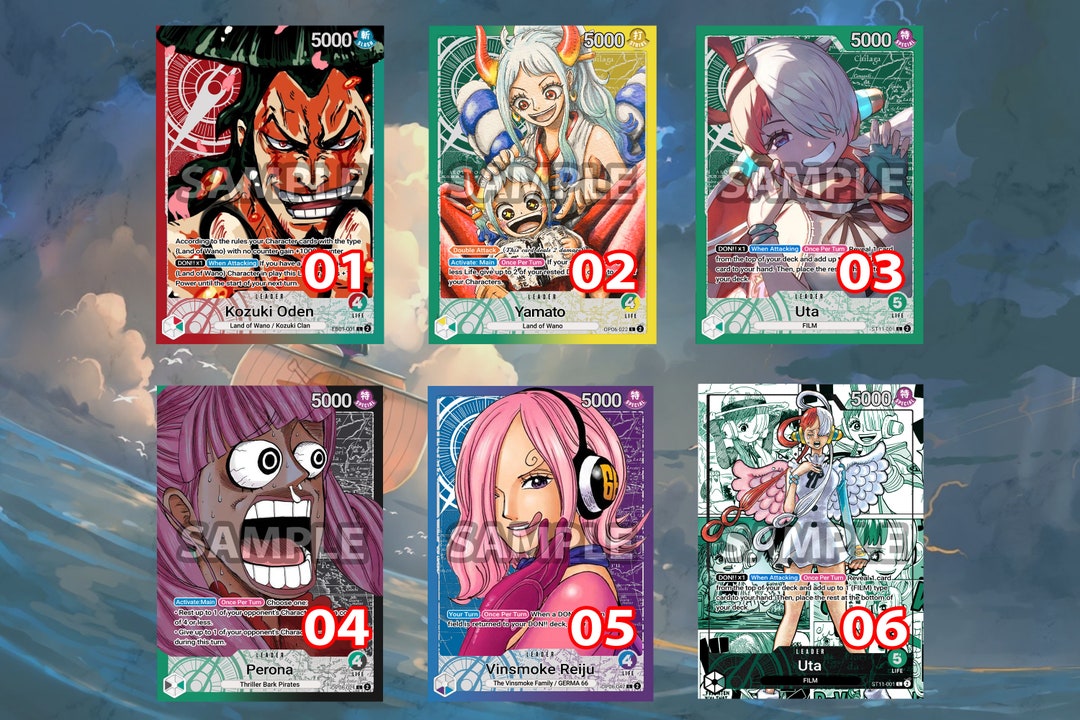 Leader Card Custom Handmade Anime Trading Cards TCG - Etsy