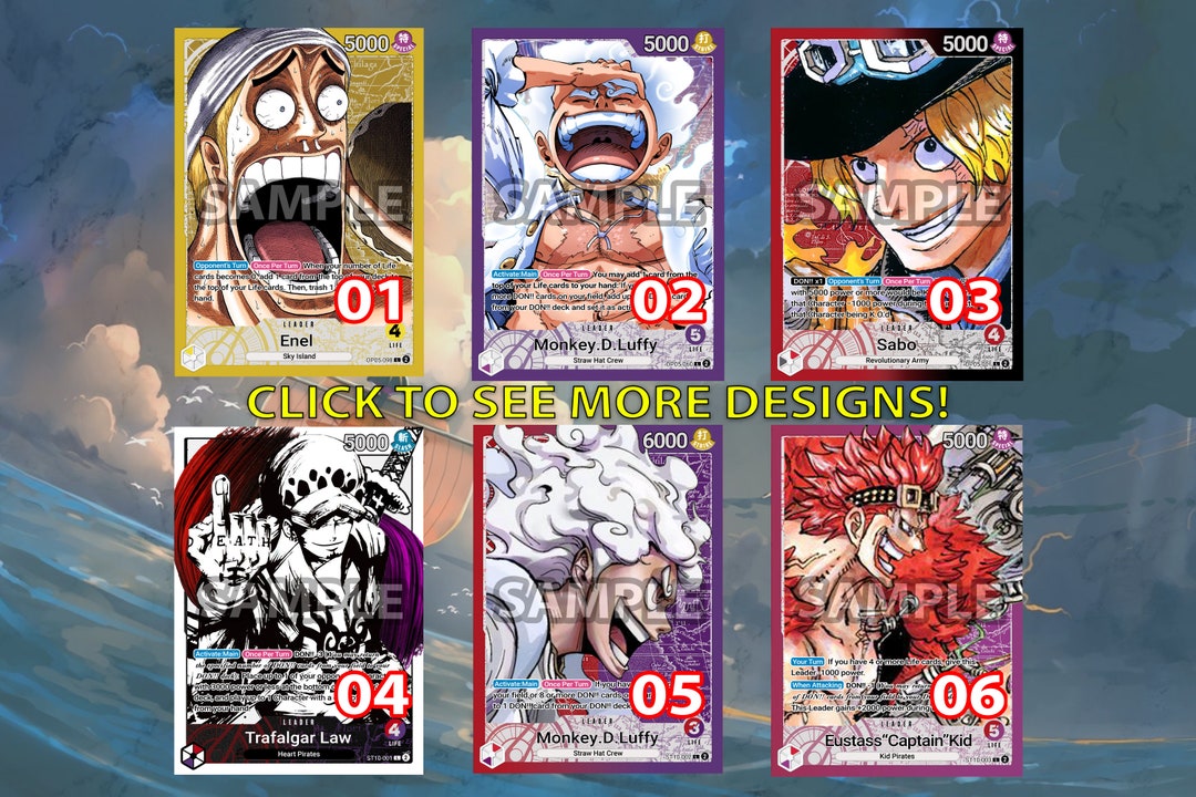 Leader Card Custom Handmade Anime Trading Cards TCG - Etsy Canada