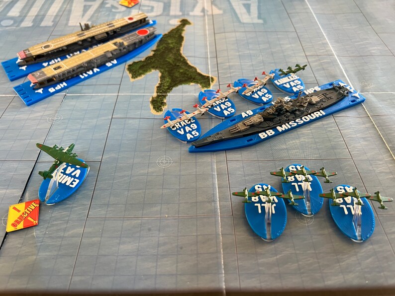 Custom War at Sea Ship Base 3D Printed Carrier Ship Base Tabletop Game ...
