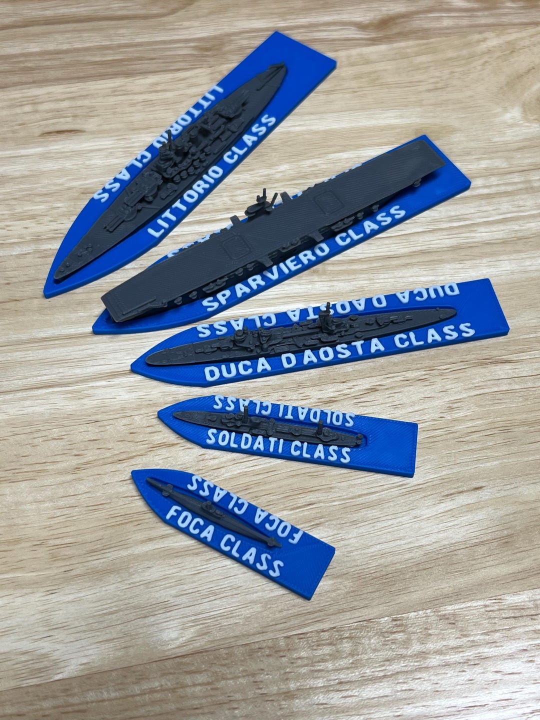 Italian Navy Ship Bases - Sub Bases - Miniature Bases - 3D Printed Game ...