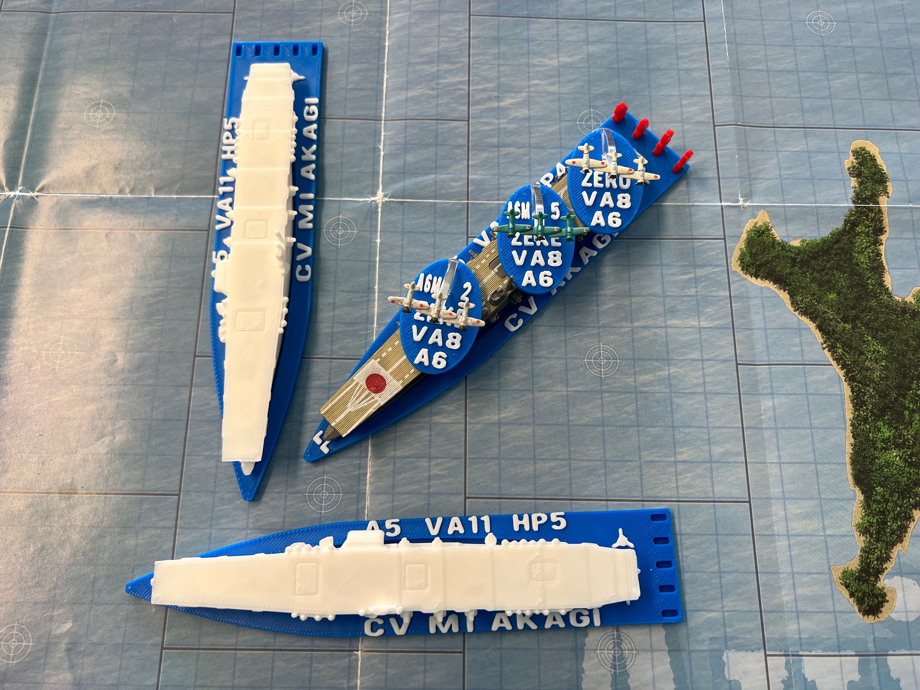 Custom War at Sea Ship Base 3D Printed Carrier Ship Base Tabletop Game ...