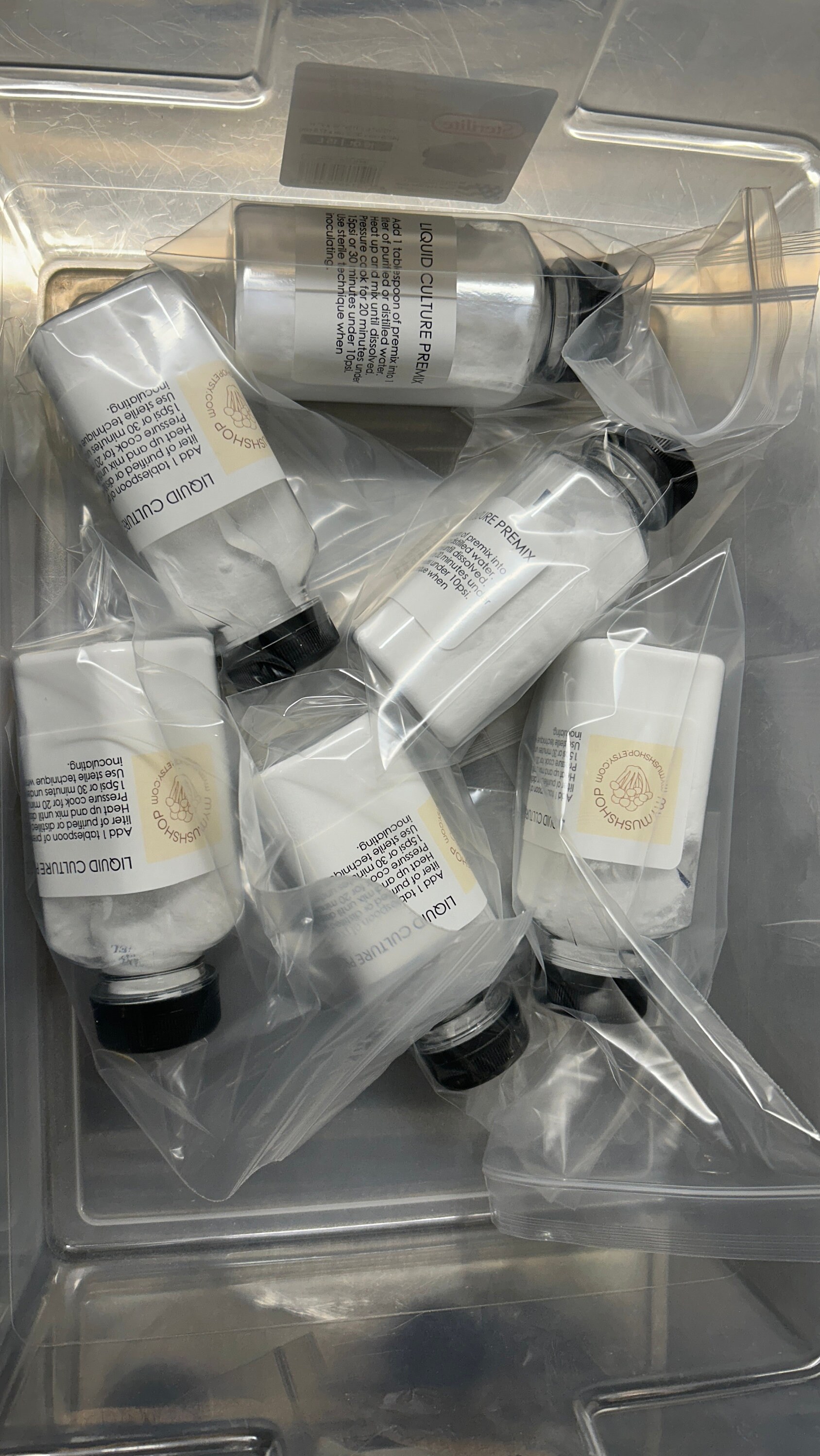 Liquid Culture Premix for Growing Mushroom Mycelium, 150g, Makes 12 ...