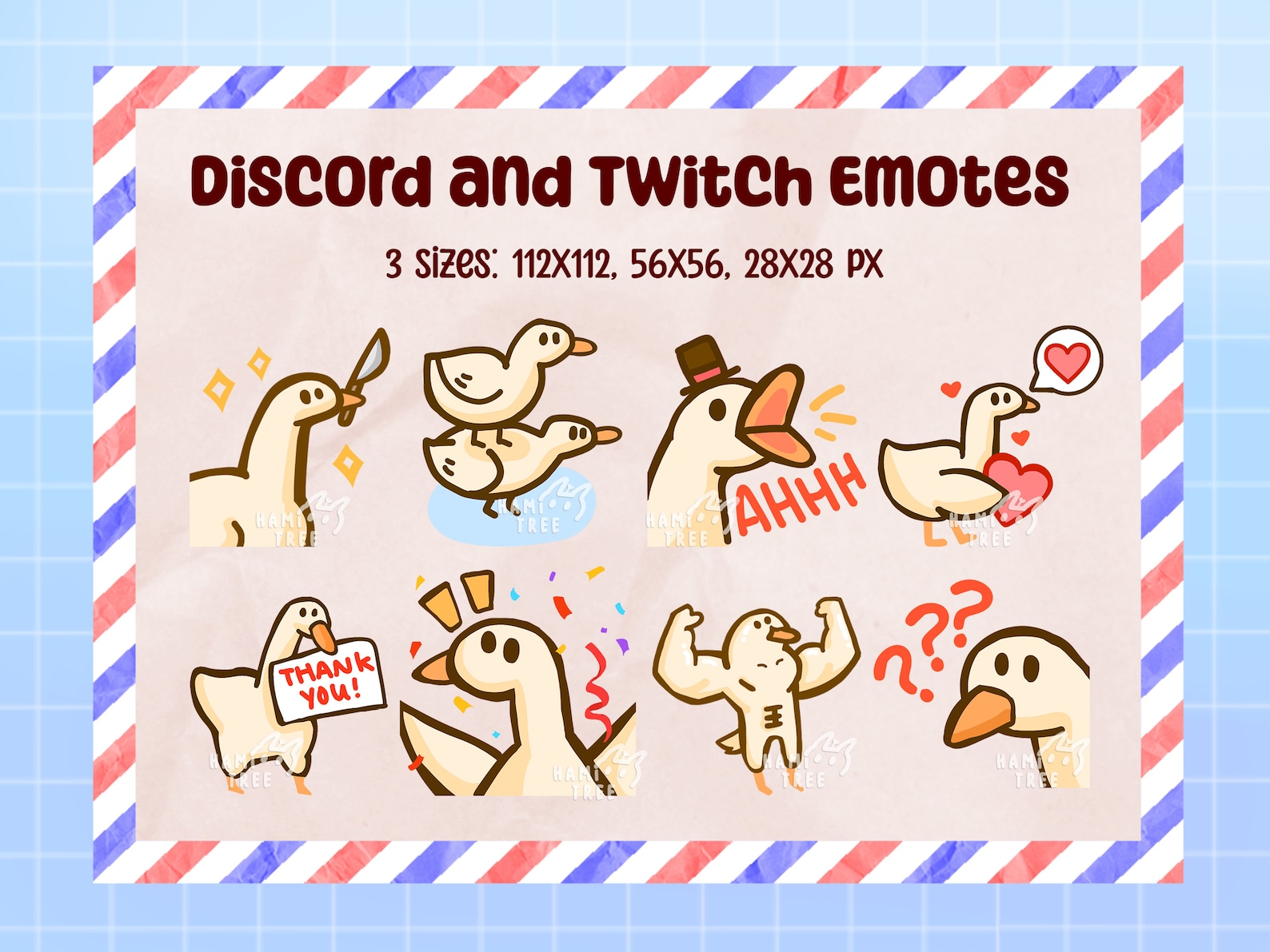 Duck Discord Emotes Pack Twitch Emotes Funny Cute Goose Emote - Etsy