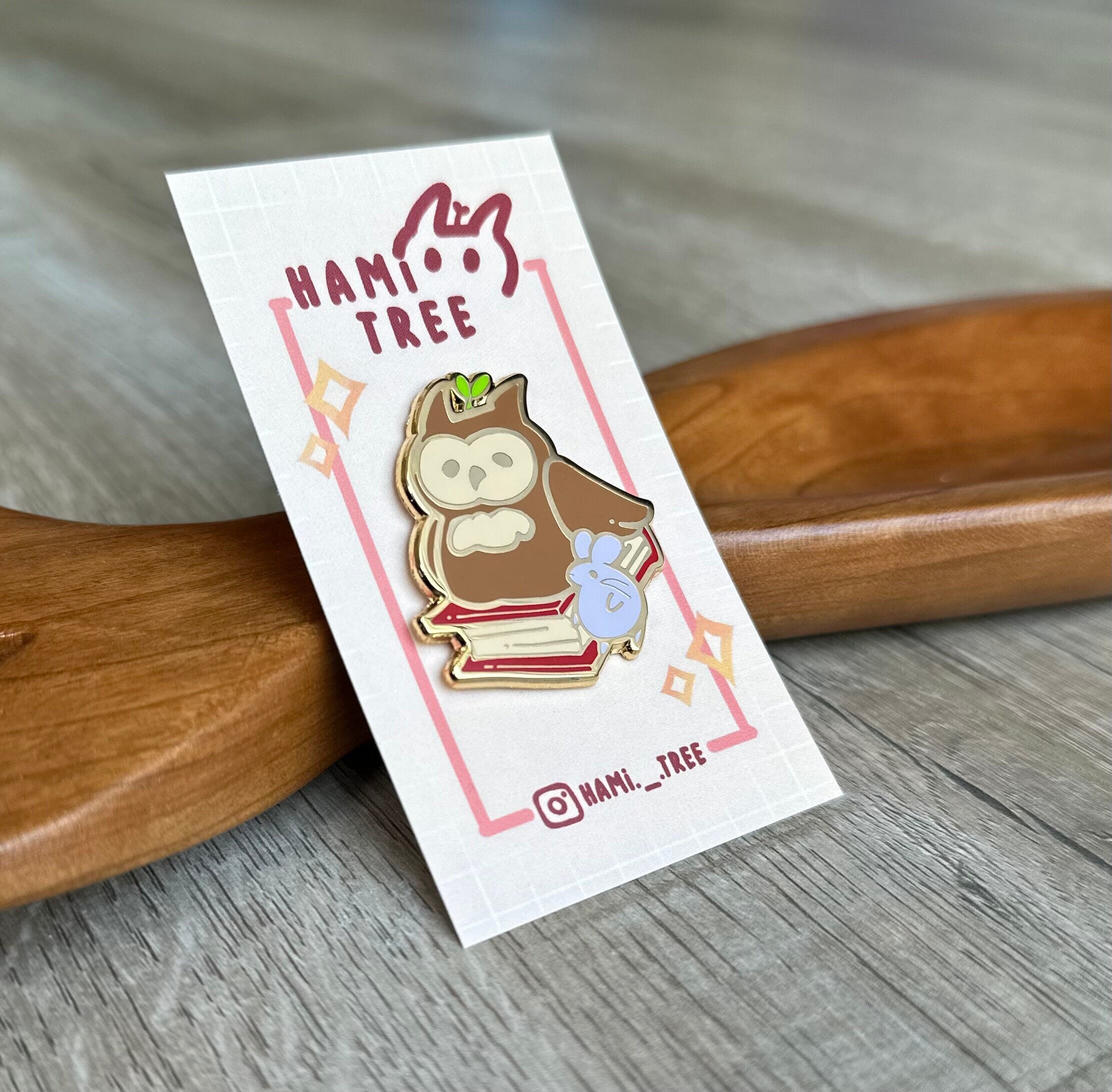 Owl Pin Book Hard Enamel Pin Gold Plated Cute Gift Pin - Etsy