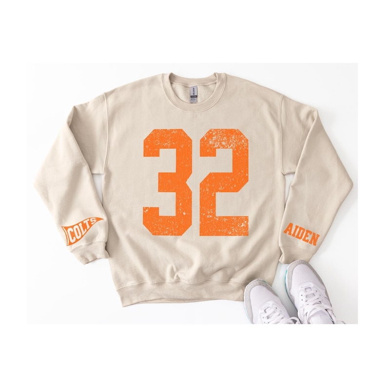 Custom Number Sweatshirt, Personalized Baseball Mom, Football Sweater ...