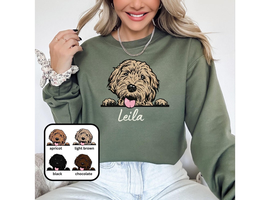 Goldendoodle Sweatshirt Personalized, Custom Doodle Mom Gift, Doodle ...