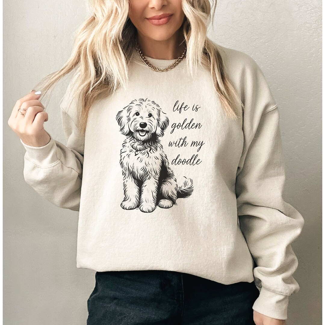 Goldendoodle Sweatshirt, Doodle Dog Mom Gift, Golden Doodle Sweater ...