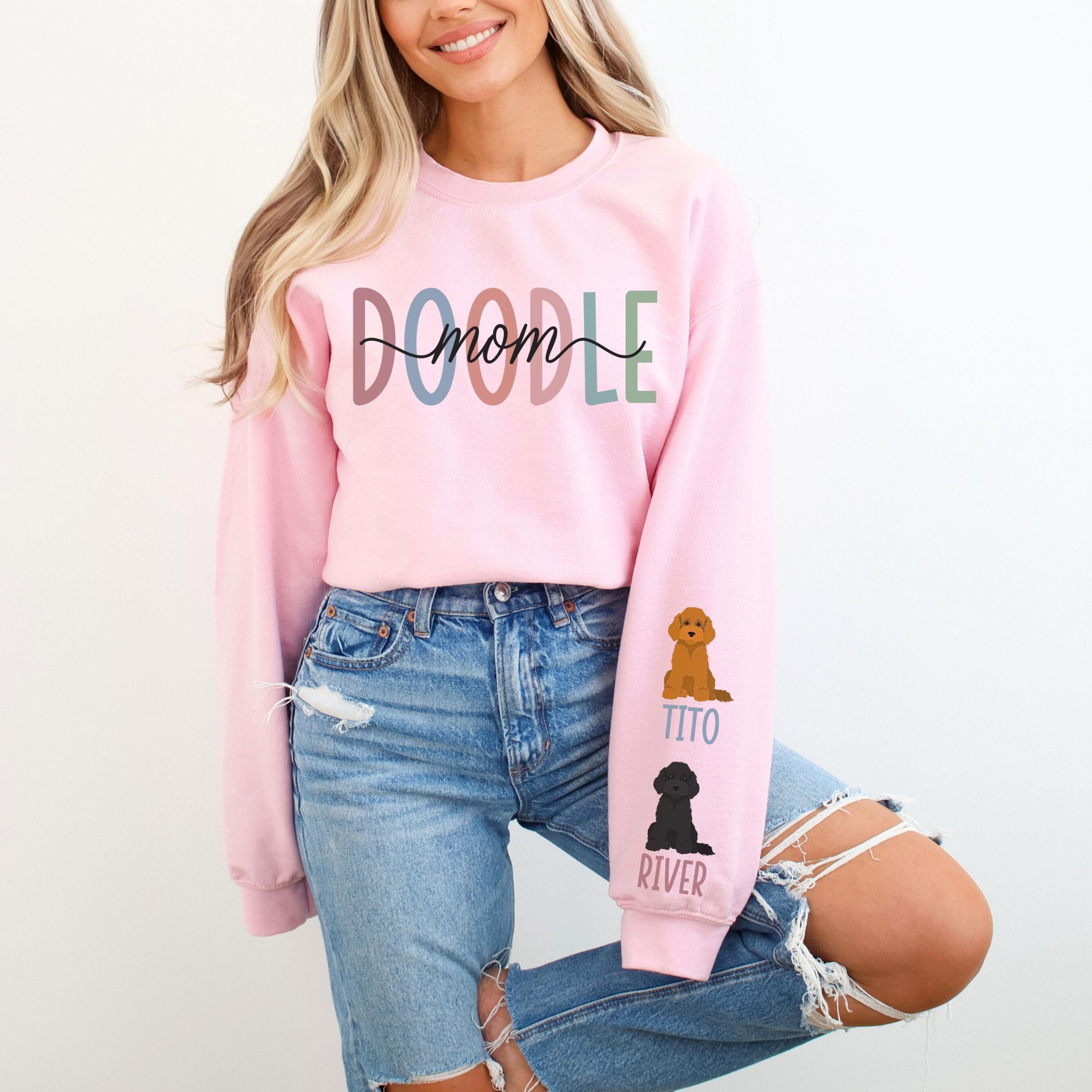 Doodle Sweatshirt,golden Doodle Mom Gift, Doodle Dog Mom, Goldendoodle ...