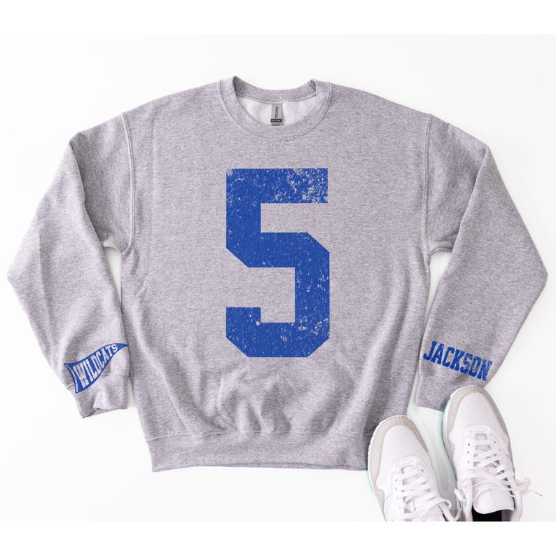 Custom Number Sweatshirt, Personalized Baseball Mom, Football Sweater ...