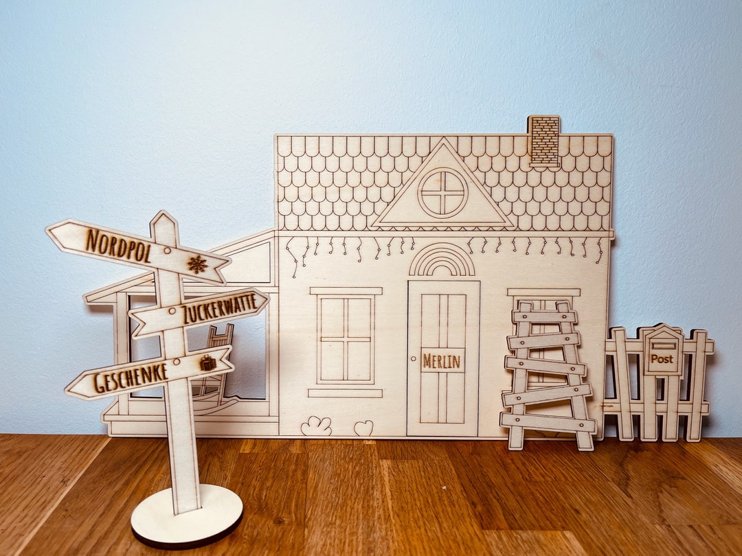Gnome House Model “merlin” | Xtool Glowforge Digital Download | SVG ...
