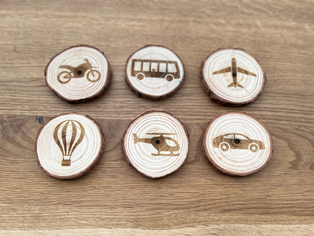 Tree Discs Transport Children's Room Made of Wood - Etsy