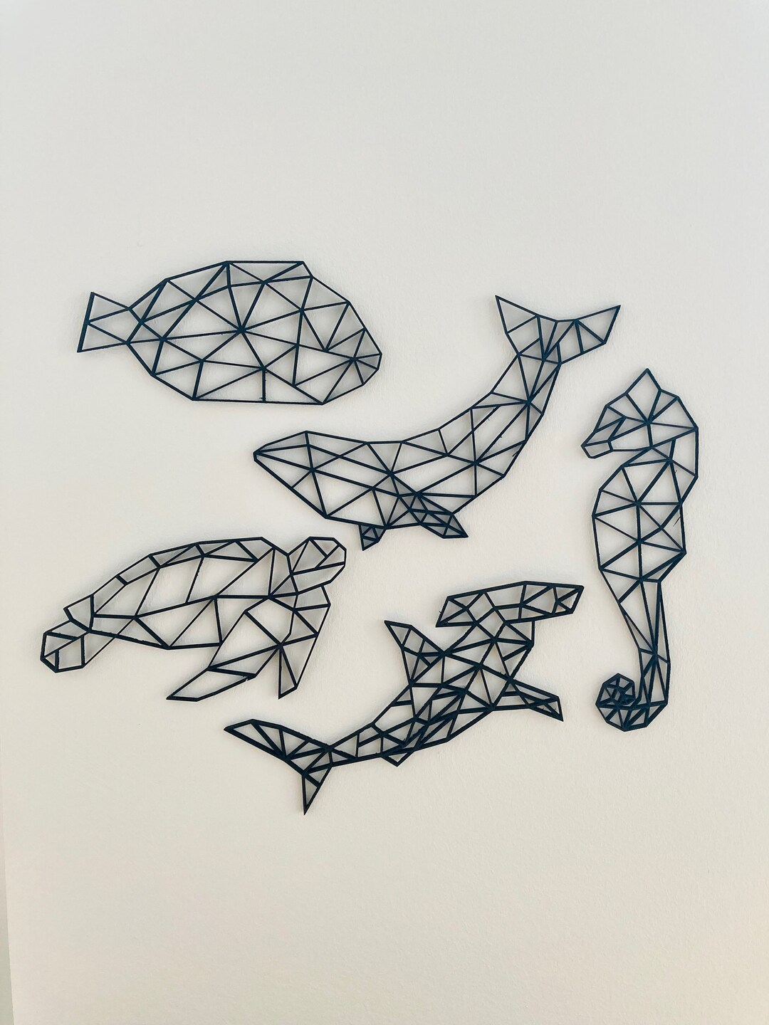 5 Sea Animals 5 Sea Creatures Wall Decoration - Etsy