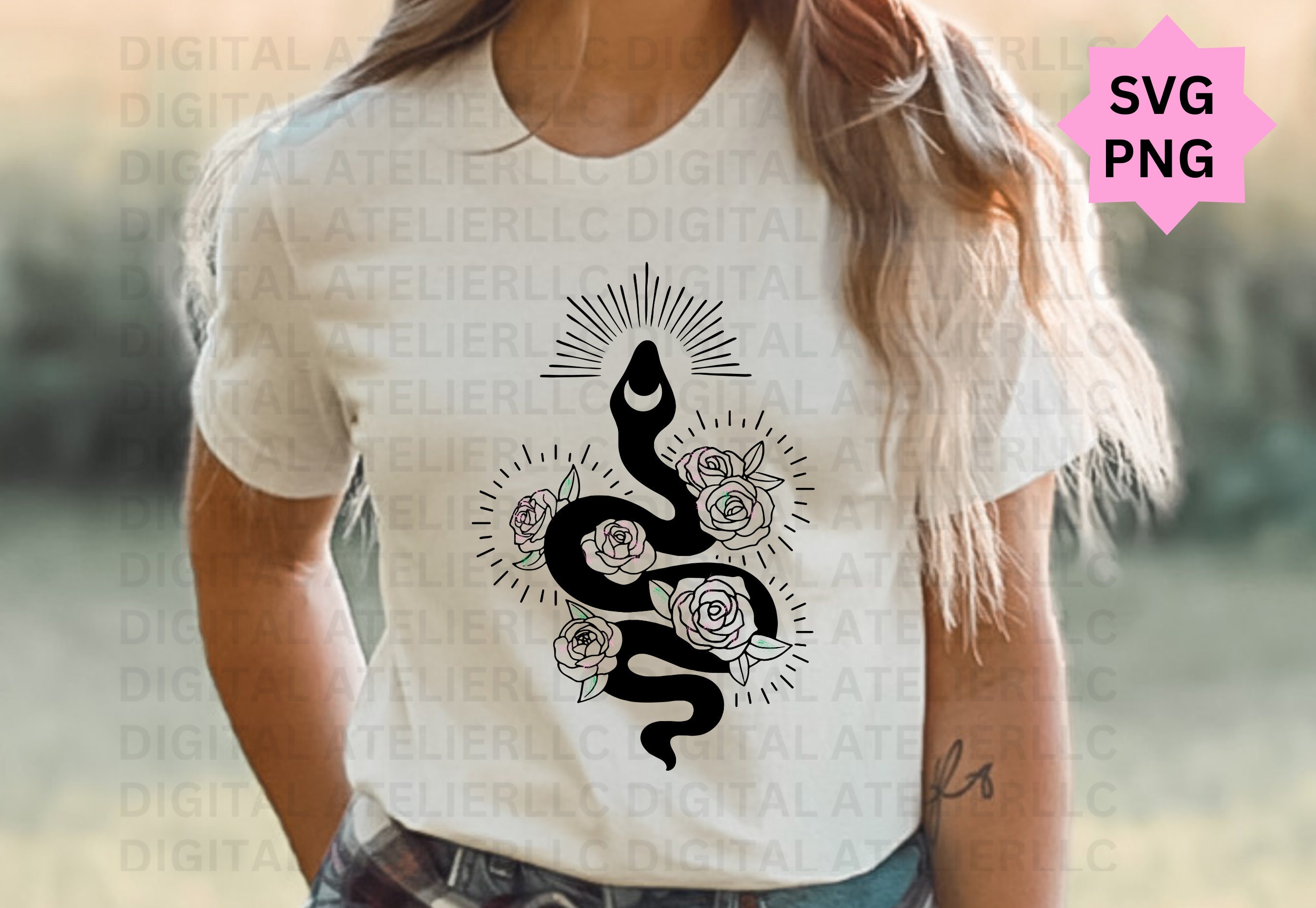 Snake SVG, Snake Png, Snake Vector, Floral Snake Svg, Snake Clipart ...