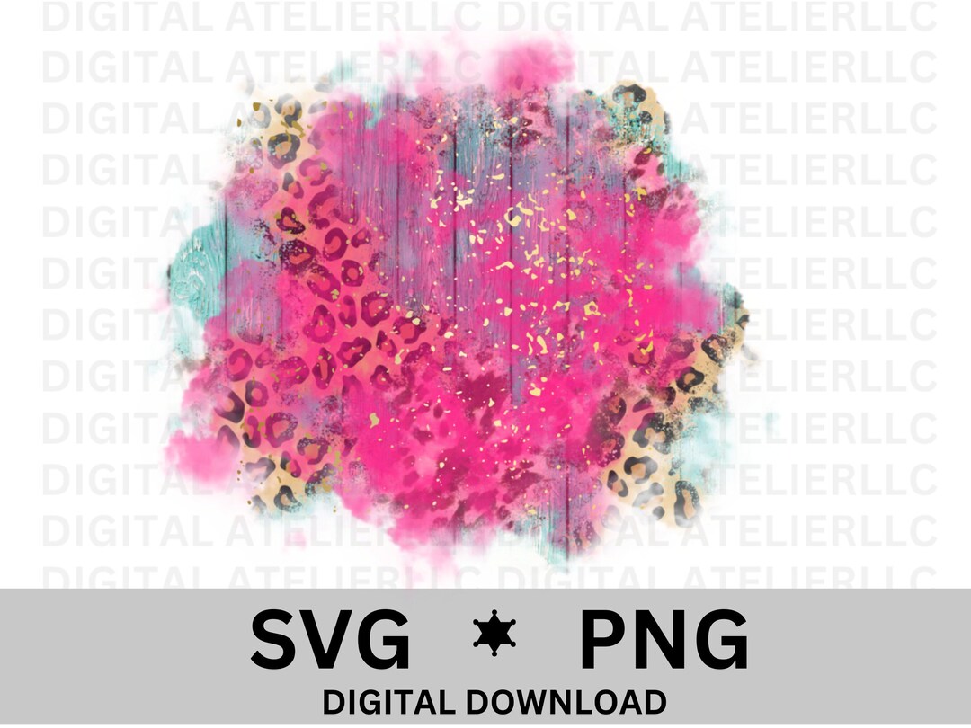 Pink Leopard Cowhide Background Png Svg - Etsy