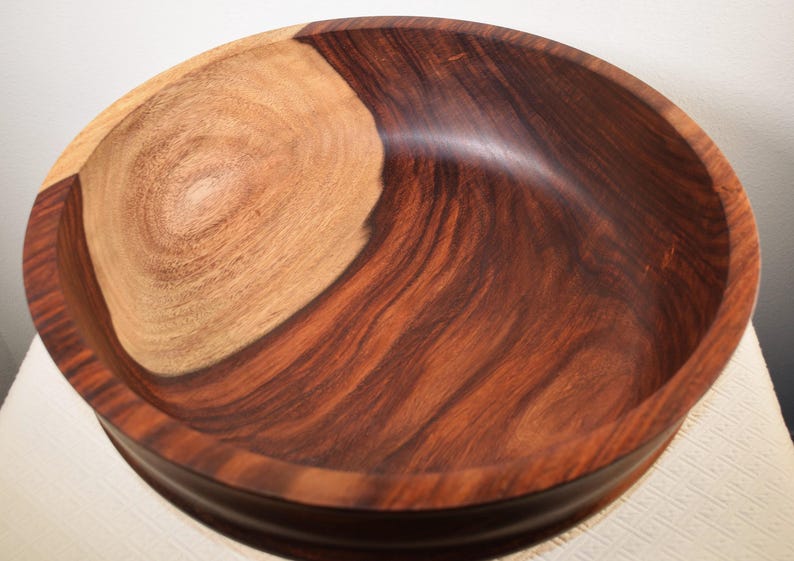 Very Large Rosewood Wood Bowl - Etsy