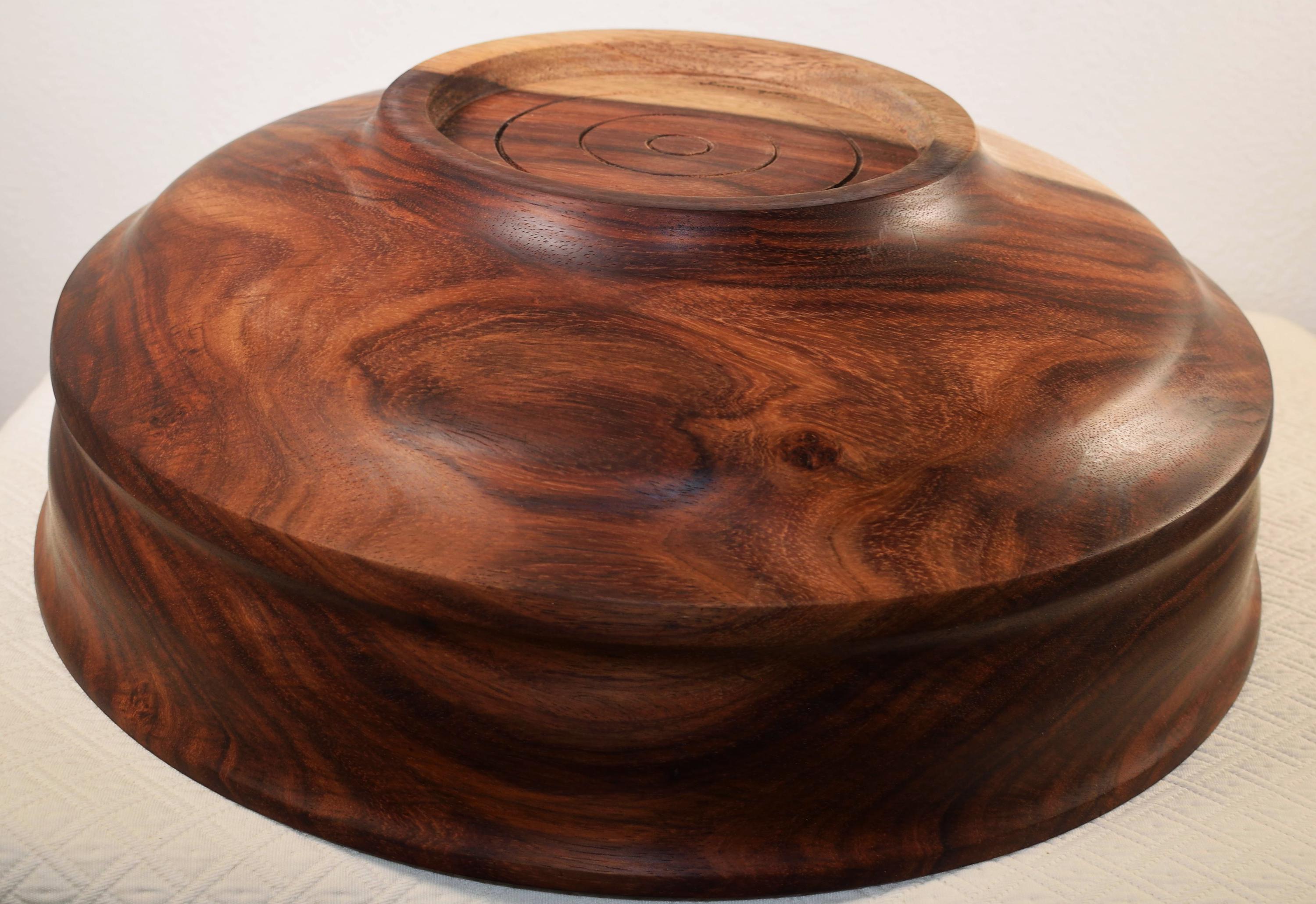 Very Large Rosewood Wood Bowl - Etsy