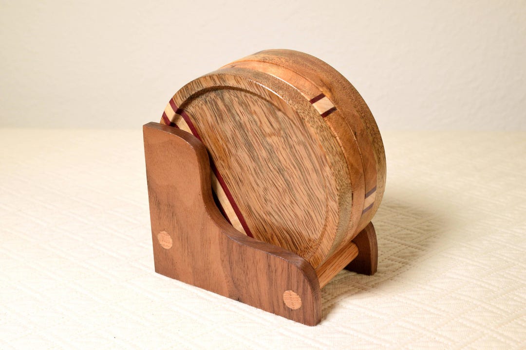 Wood Coaster Rack - Etsy