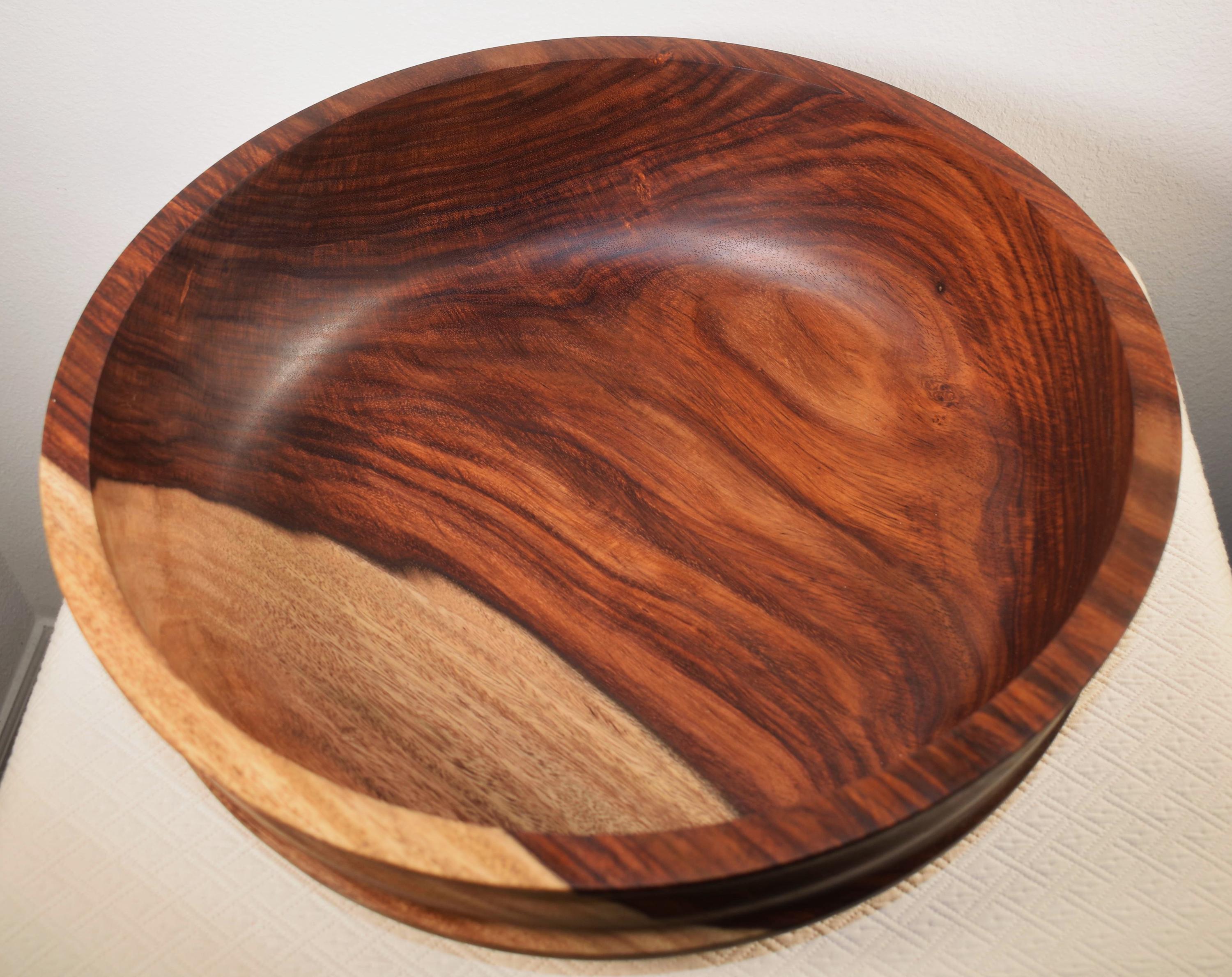 Very Large Rosewood Wood Bowl - Etsy