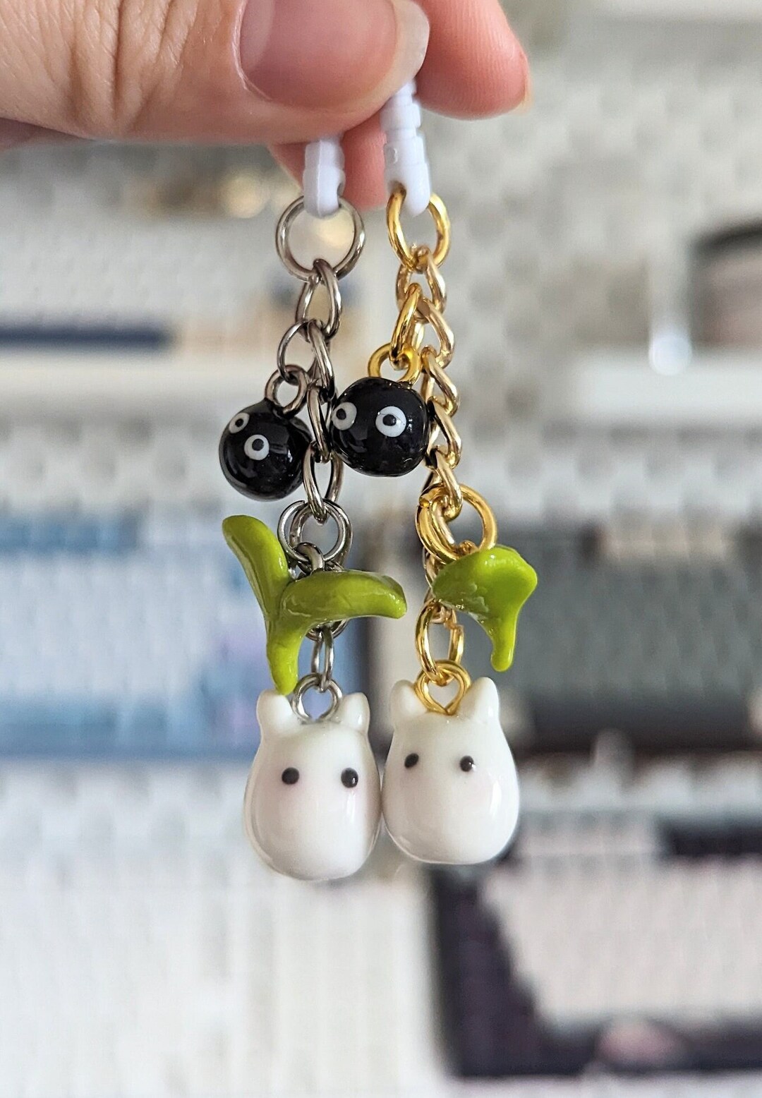 Handmade Totoro Keychain | Nintendo Switch Dust Plug Charm | Steam Deck ...