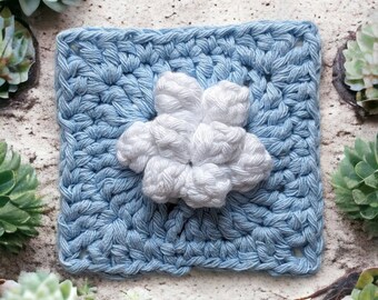 Easy Granny Square Fried Egg Crochet PDF PATTERN Step-by-step Tutorial ...