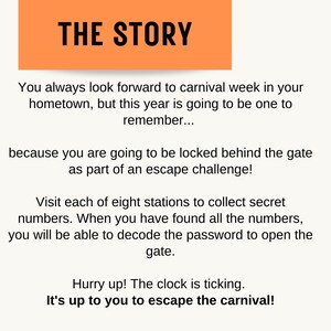 Carnival Escape Room for Kids - Printable | DIY Escape Game at Home ...