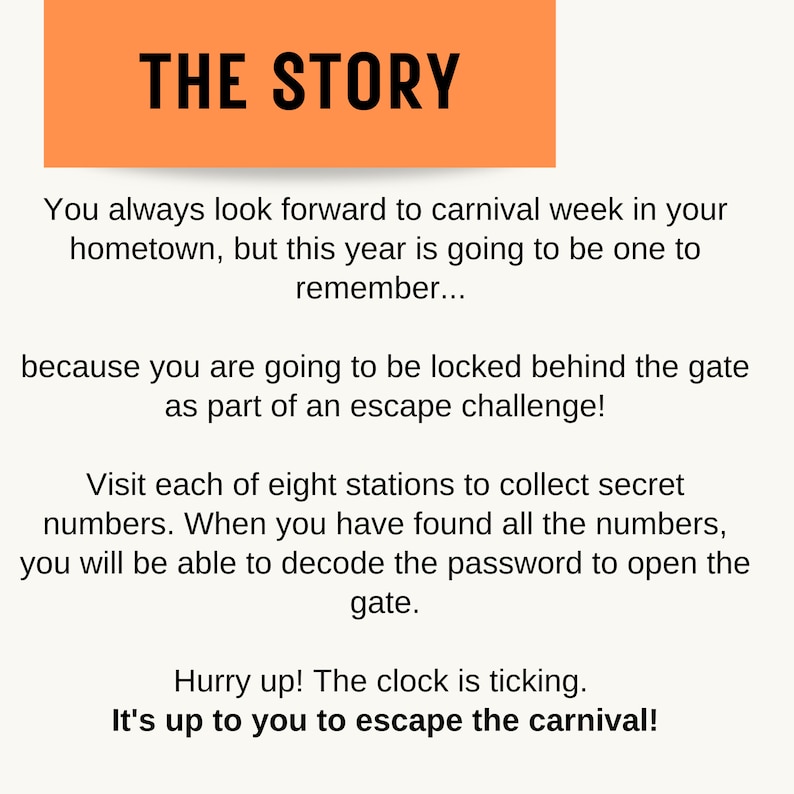 Carnival Escape Room for Kids - Printable | DIY Escape Game at Home ...