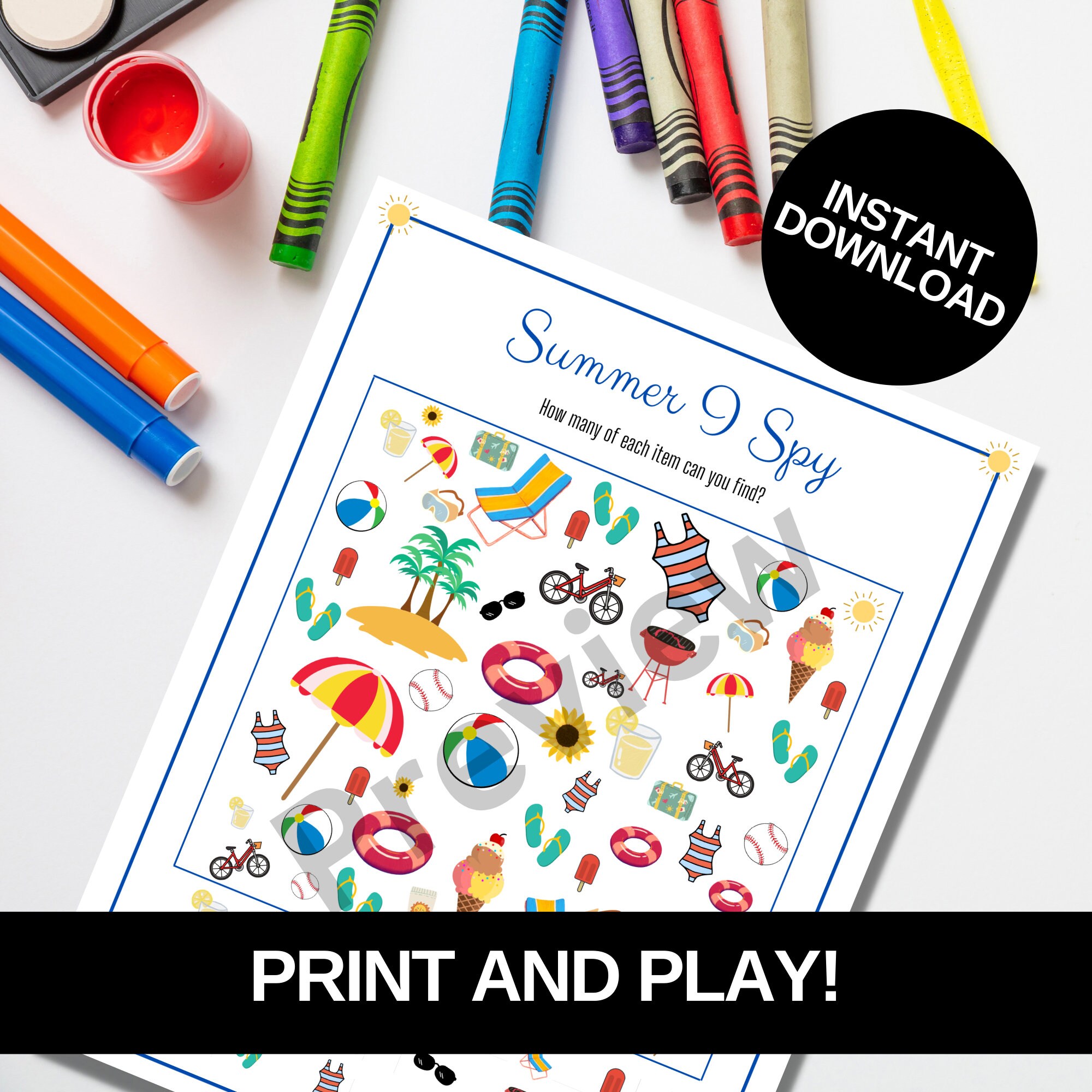 Summer Printable Activities for Kids Word Searches - Etsy