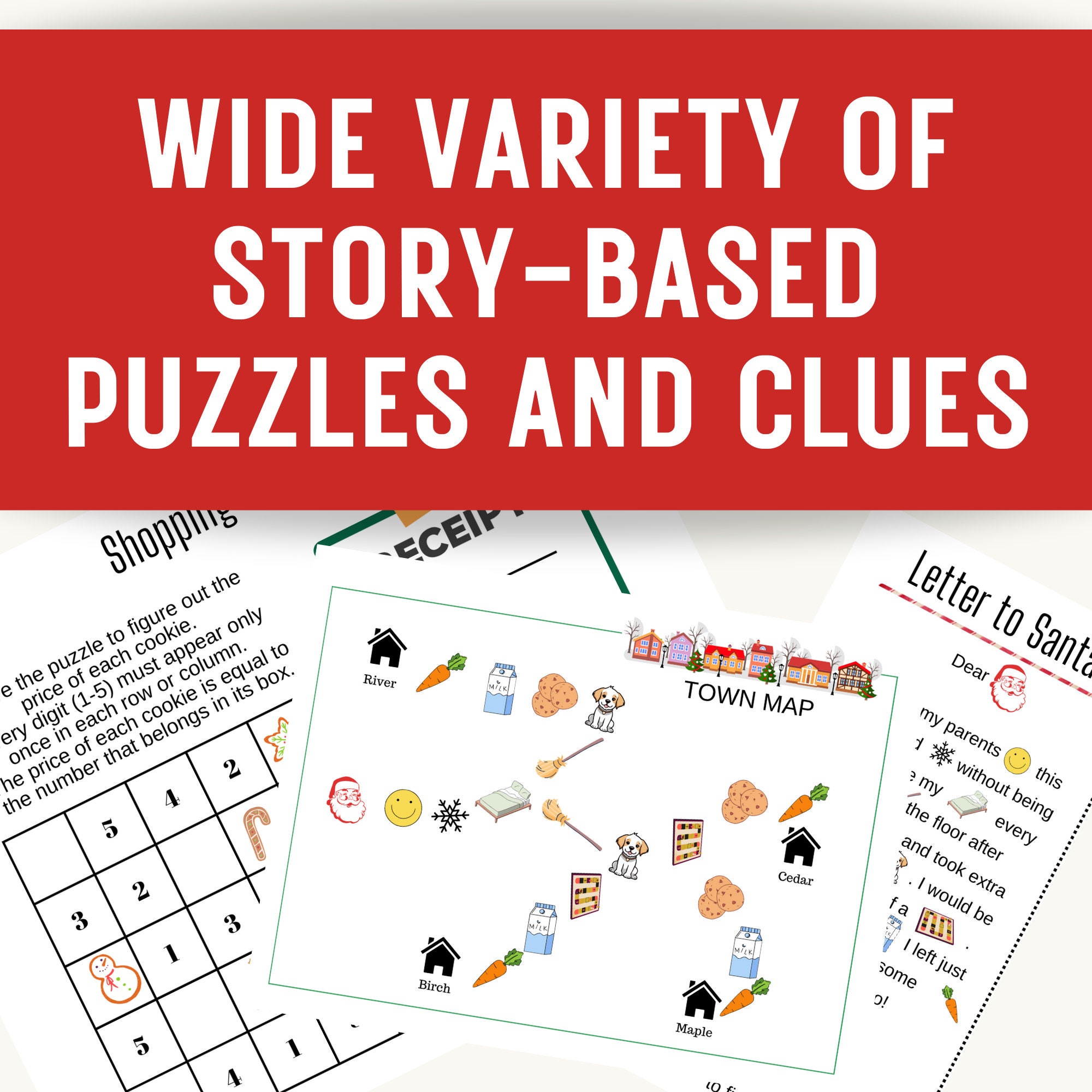 Christmas Escape Room for Kids Printable PDF DIY Escape Game at Home ...