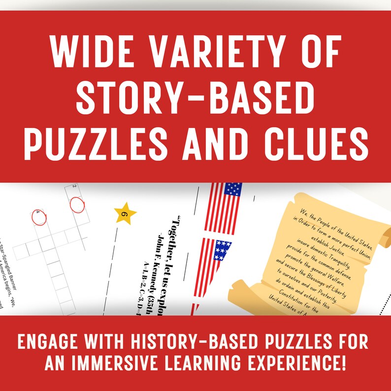 Fourth of July Escape Room for Kids - Printable PDF | Engaging American ...