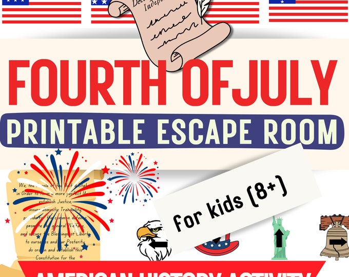 4th of July Escape Room Game | Independence Day Escape Room | DIY ...