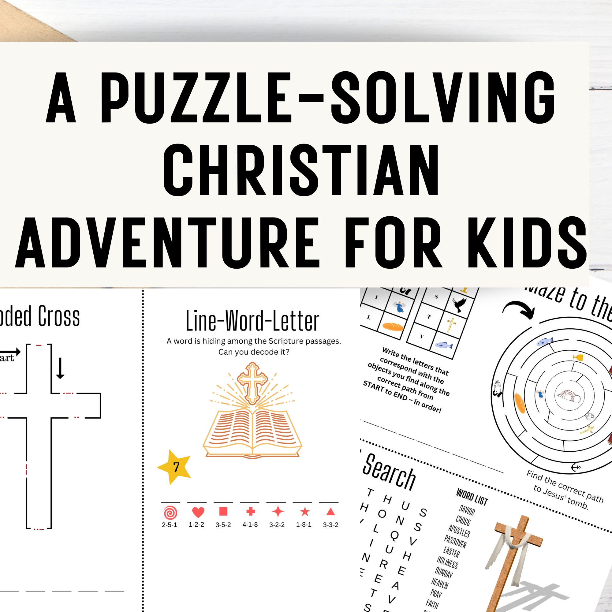 Easter Message Bible Escape Room for Kids - Printable PDF | DIY ...