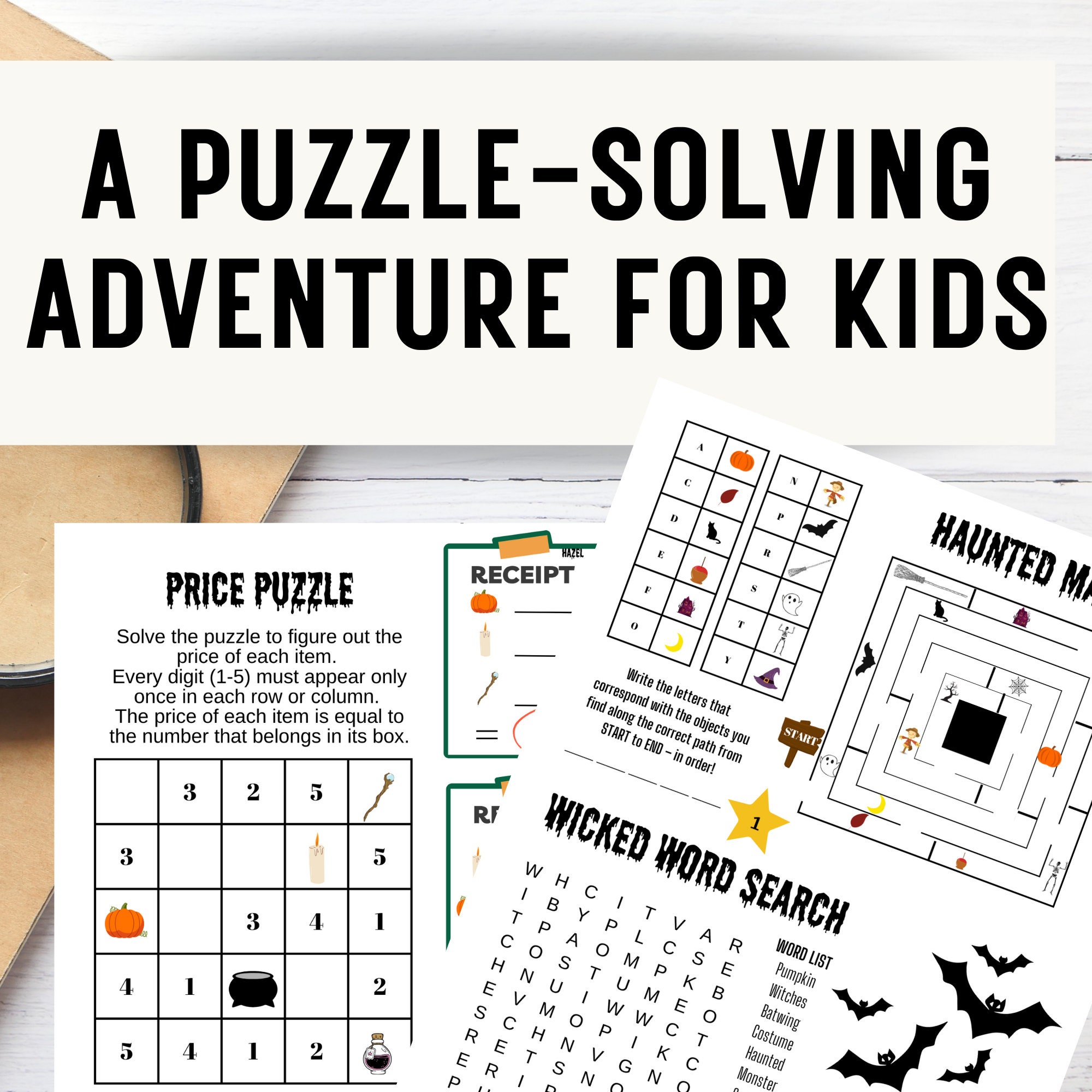 Halloween Escape Room for Kids Printable PDF Witches' Lair DIY Escape ...